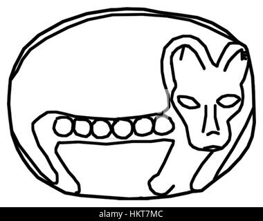 This Egyptian scarab features a cat and the title of Shepenwepet, an ...