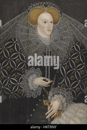 This portrait of Elizabeth I of England, housed in the Royal Collection ...