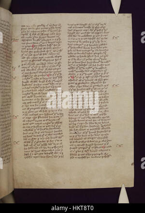This image features one of the five English manuscripts housed in the ...