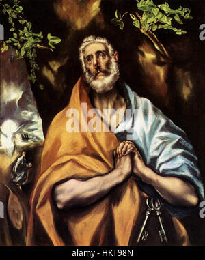 'St. Peter' by El Greco depicts the Apostle Peter with dramatic ...