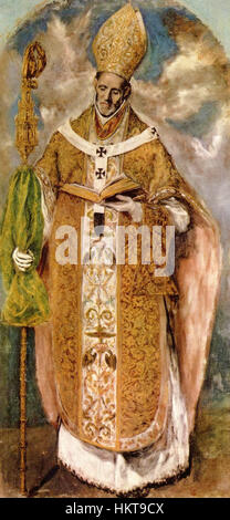 This artwork by El Greco showcases his signature style, blending ...