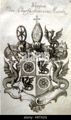 The 'Mainzer Wappen' is a coat of arms from Mainz, Germany, created ...
