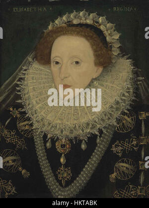 . English: Portrait of Elizabeth I of England. . circa 1590. Elizabeth ...