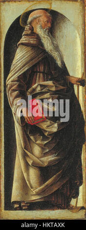 A painting by Ercole de' Roberti, depicting Saint Petronius, capturing ...