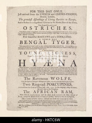 A handbill from the Bodleian Libraries announcing the spectacle of 'The ...
