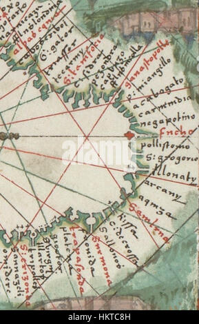 This map from the 1547 Portolan Atlas, attributed to an anonymous ...