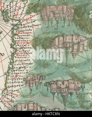 The 1547 Portolan Atlas, created anonymously in Dieppe, maps Europe and ...