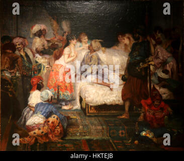 Cormon Fernand Le harem Oil On Canvas Stock Photo - Alamy