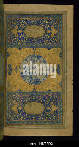 This double-page illuminated frontispiece from an Indian manuscript ...
