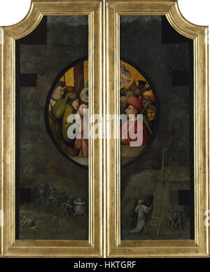 This painting by Hieronymus Bosch depicts Christ carrying the cross, a ...