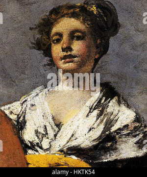 This detail from Francisco Goya's painting 'Bayeu por Goya' features ...