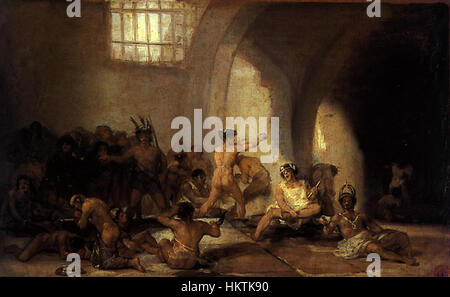 'Casa de locos' (House of Fools) is a historical painting that captures ...