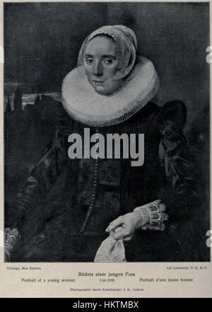 Frans Hals' 'Portrait of a Lady in Diadem Cap and Cartwheel Ruff' is a ...