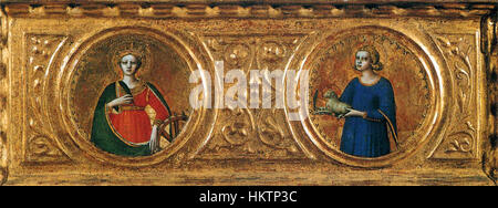 Fra Angelico's 'Predella of the St Peter Martyr Altarpiece' presents a detailed scene from the ...