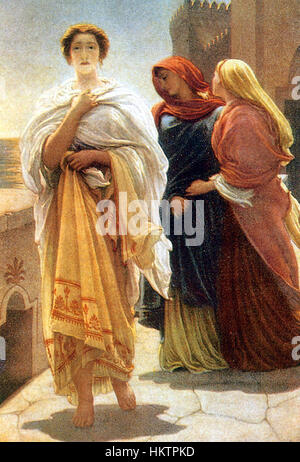Frederic Leighton's 19th-century painting 'Invocation', illustrating a ...
