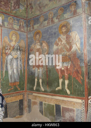This painting titled 'Freska od Sv. Andreja na Matka 83' depicts a ...