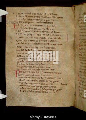 This page from the 'La Chanson de Roland' manuscript, housed in the ...