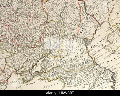 Russian Empire 1792 Map Stock Photo - Alamy