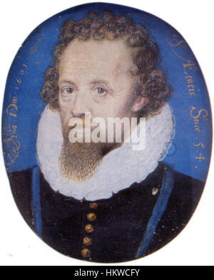 Nicholas Hilliard’s portrait of Queen Elizabeth I, created between 1595 ...