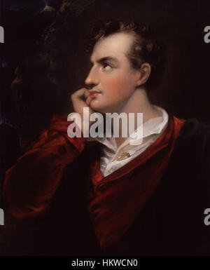 Richard Westall's portrait of George Gordon Byron, the 6th Baron Byron ...