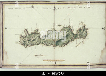 A historical map of Crete (Candia), held in the Bodleian Libraries ...