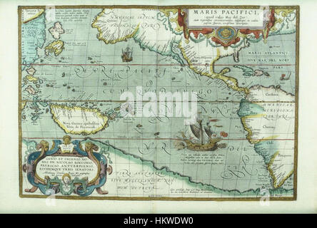 Map of the Pacific 1589 Stock Photo - Alamy
