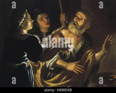 The Denial of Saint Peter, painting by Gerard Seghers. This painting ...