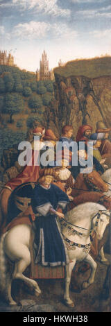 The Just Judges panel, part of the Ghent Altarpiece by Jan van Eyck ...