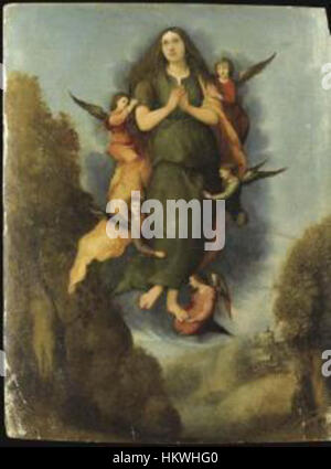 . assunzione di santa maria egiziaca . see filename tempera e olio su ...