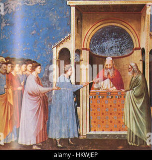 This fresco by Giotto, part of the Scrovegni Chapel, depicts the ...