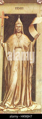 This scene from Giotto’s fresco cycle, 'The Inferno,' depicts the 33rd ...