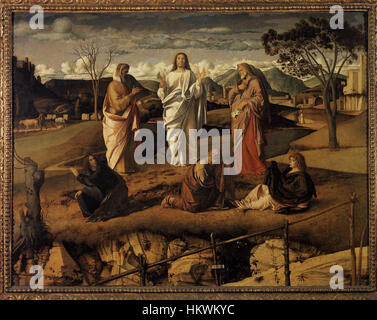 Giovanni Bellini, painting, Transfiguration of Christ, 1455-1457 Stock Photo - Alamy