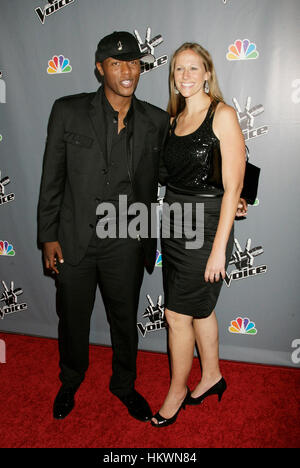 Javier Colon and Maureen Colon arrives at NBC's "The Voice" Finale ...