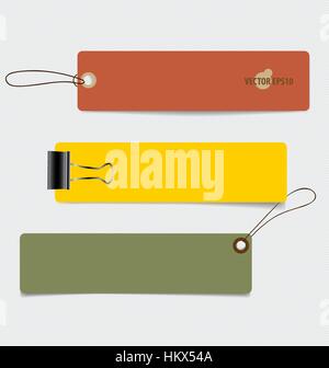 Note papers, Tag. Vintage Style template Design vector illustration ...