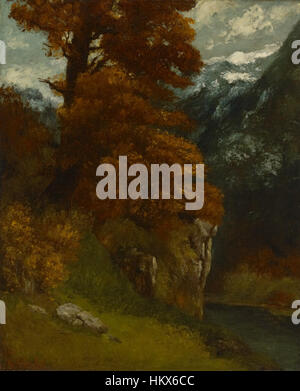 This artwork by Gustave Courbet reflects his signature style of Realism ...