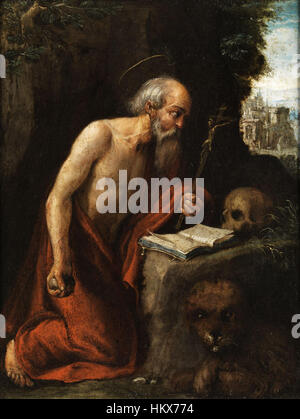 Attributed to Adam Elsheimer, this oil painting depicts two men ...