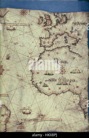 This Portuguese portolan chart from the Bodleian Libraries depicts the ...