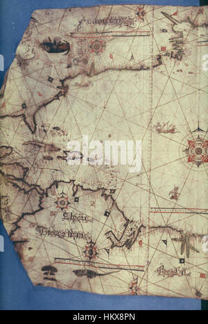 The Portuguese portolan map of the Atlantic, housed in the Bodleian ...