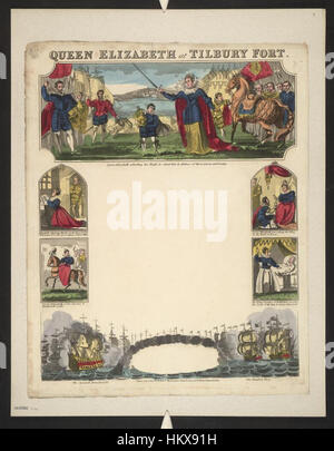 THE SPANISH ARMADA Queen Elizabeth at Tilbury to review her forces ...