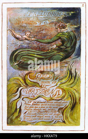 A page from William Blake’s ‘The Book of Urizen,’ a prophetic ...