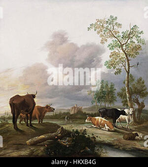This painting by Aelbert Cuyp, a Dutch Golden Age artist, captures a ...