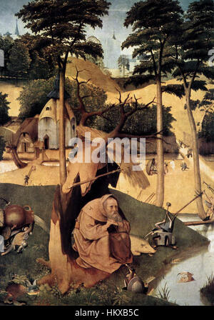 Hieronymus Bosch’s painting, The Temptation of Saint Anthony (ca. 1495 ...