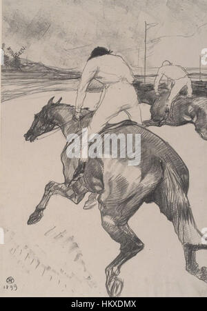 In 'Le Jockey,' Toulouse-Lautrec illustrates the poised motion of a ...
