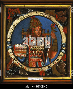 Portrait of Tupac Yupanqui, Eleventh Inca, Peruvian, oil painting, mid ...