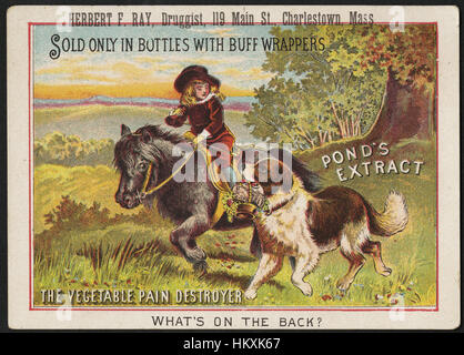 Pond's Extract, sold only in bottles with buff wrappers, the vegetable ...