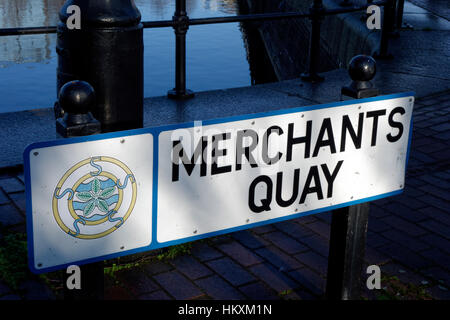 Merchants Quay sign, Merchants Quay, Salford Quays, Salford, Manchester ...