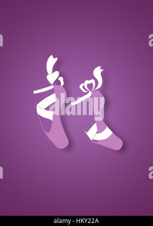 Girl pink dance pointes background. Ballet shoes girl seamless pattern ...