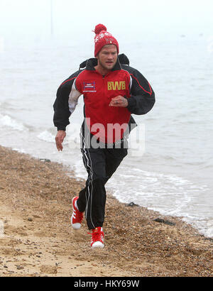 Robin Deakin, aka 'Britains Worst Boxer,' on a training run at ...