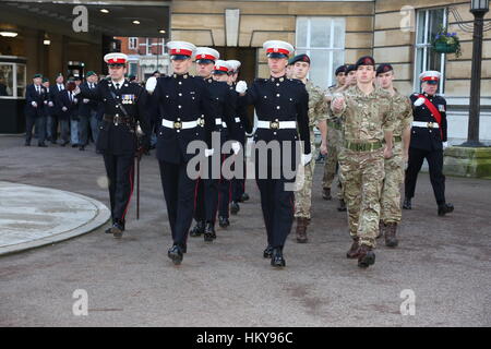 Royal Marine Reserves from the City of London are awarded the Honorary ...