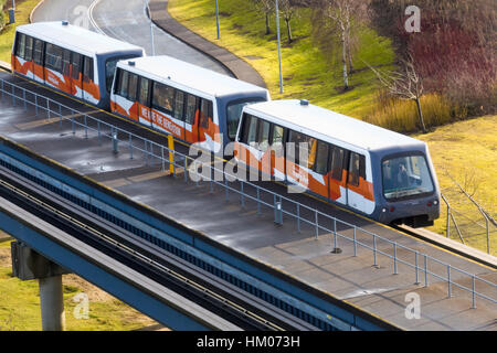 The rail link between Gatwick Airport South and North Terminals Stock ...